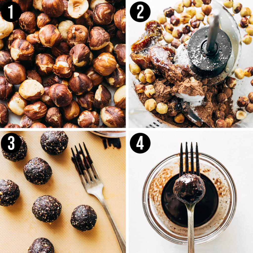 Hazelnut Chocolate Balls - Wholehearted Eats