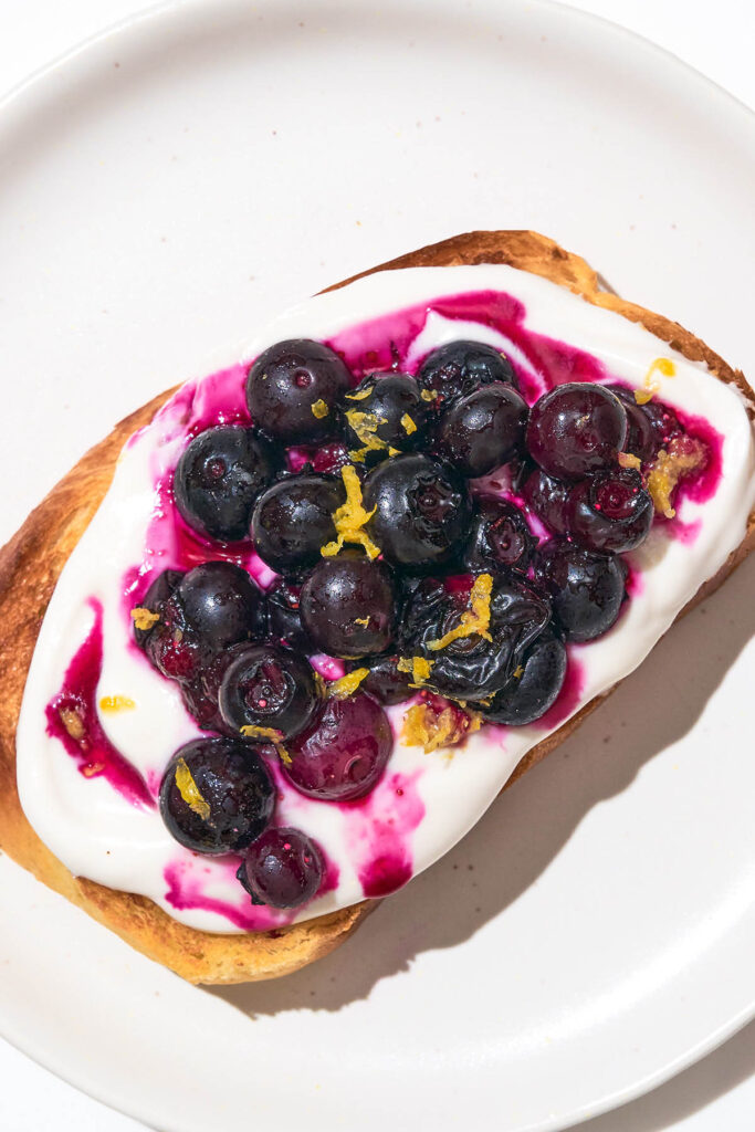 Blueberry Toast - Wholehearted Eats