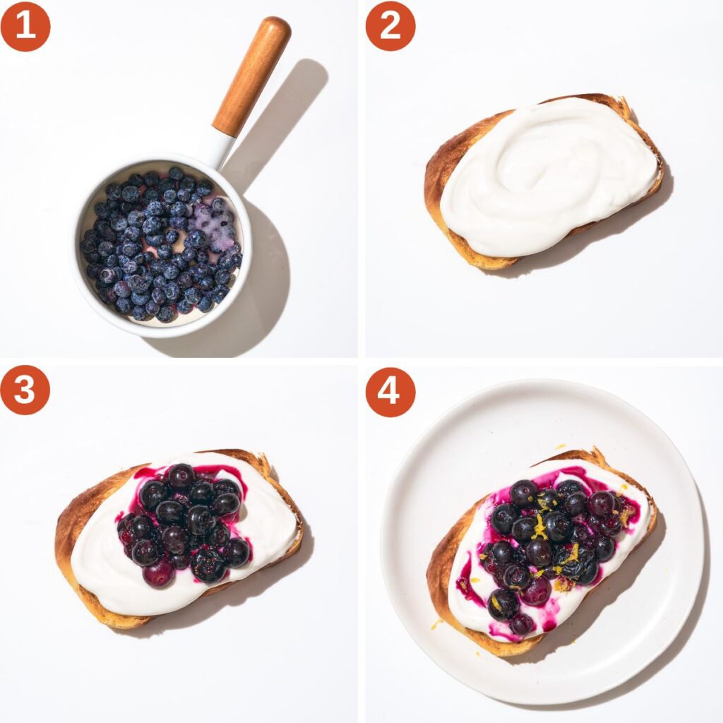Blueberry Toast - Wholehearted Eats