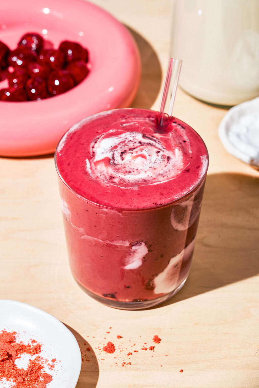 Sweet Cherry Smoothie (Erewhon Copy) - Wholehearted Eats